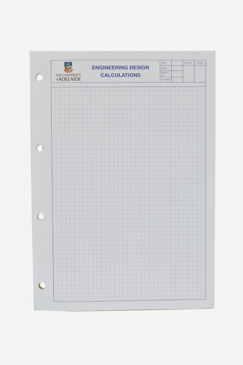 UofA Engineer Pad 50pgs - The Adelaide Store